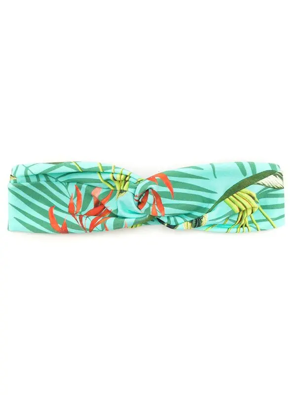 LYGIA & NANNY Bethânia Abstract-print Headband - Green