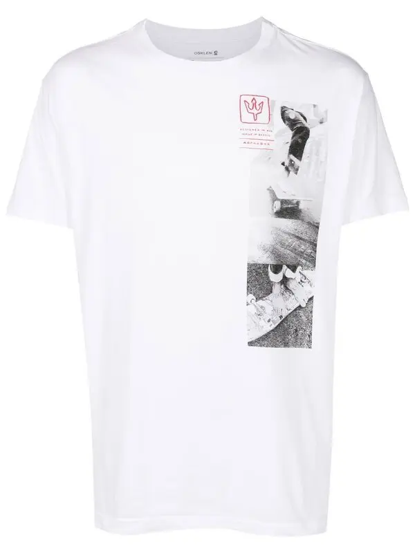 OSKLEN Graphic-print Detail T-shirt - White