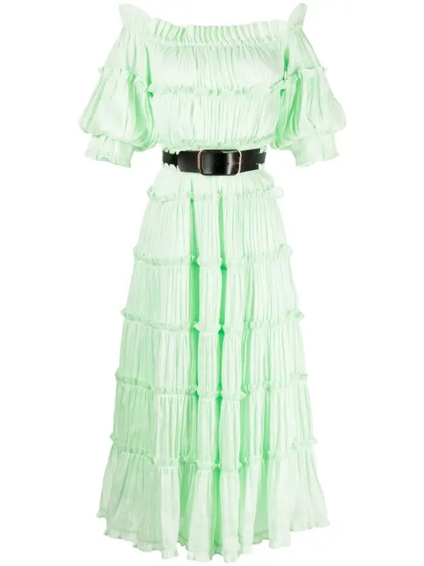 LEO LIN Rue Off-shoulder Tiered Dress