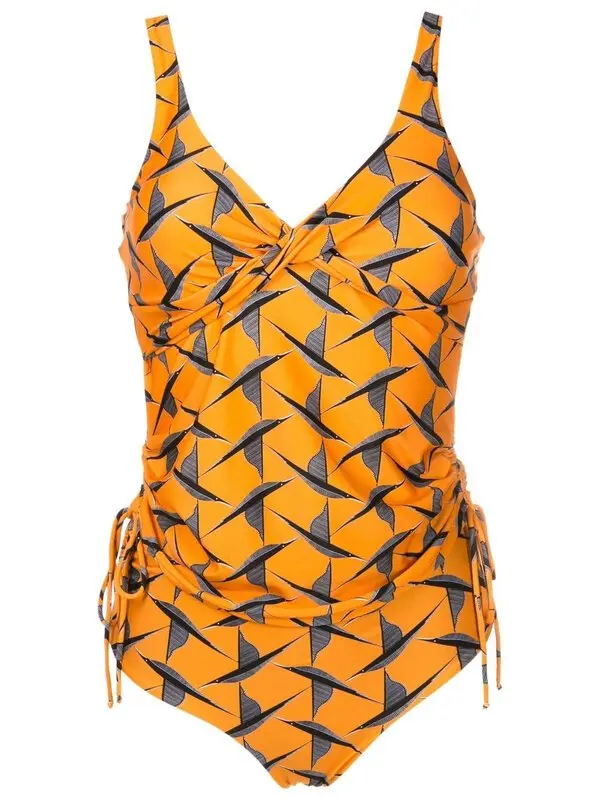 LYGIA & NANNY Bruma Lace-up Tankini - Orange