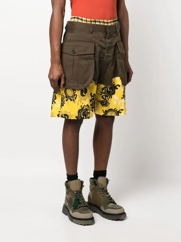 Dsquared2 Layered-effect Cotton Shorts