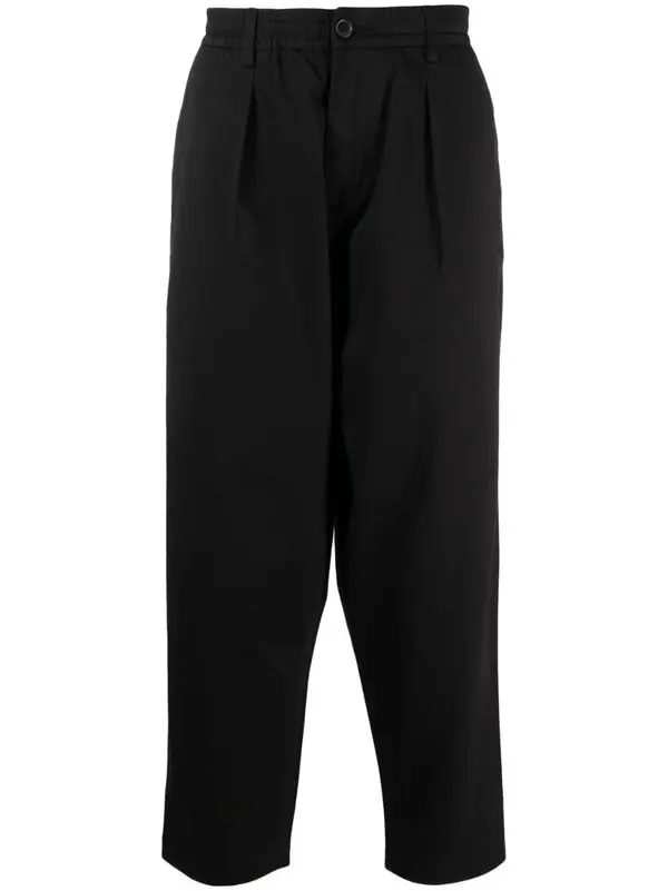 Universal Works Elasticated-waistband Chino Trousers - Black