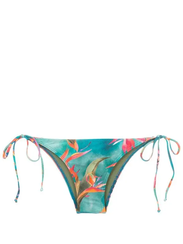 LYGIA & NANNY Thai All-over Print Bikini Bottom - Blue