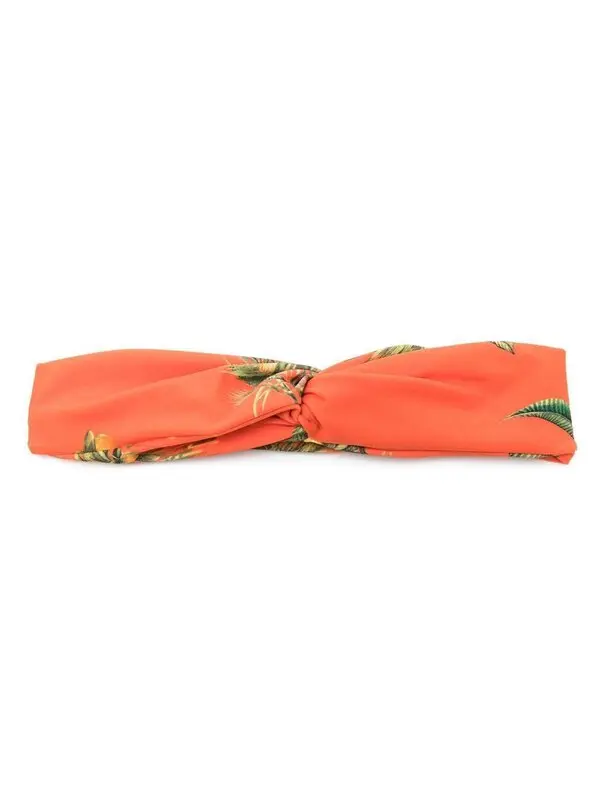 LYGIA & NANNY Floral-print Headband - Orange
