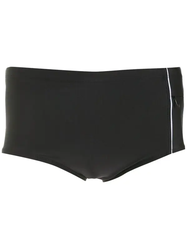 LYGIA & NANNY Logo Patch Swim Shorts - Black