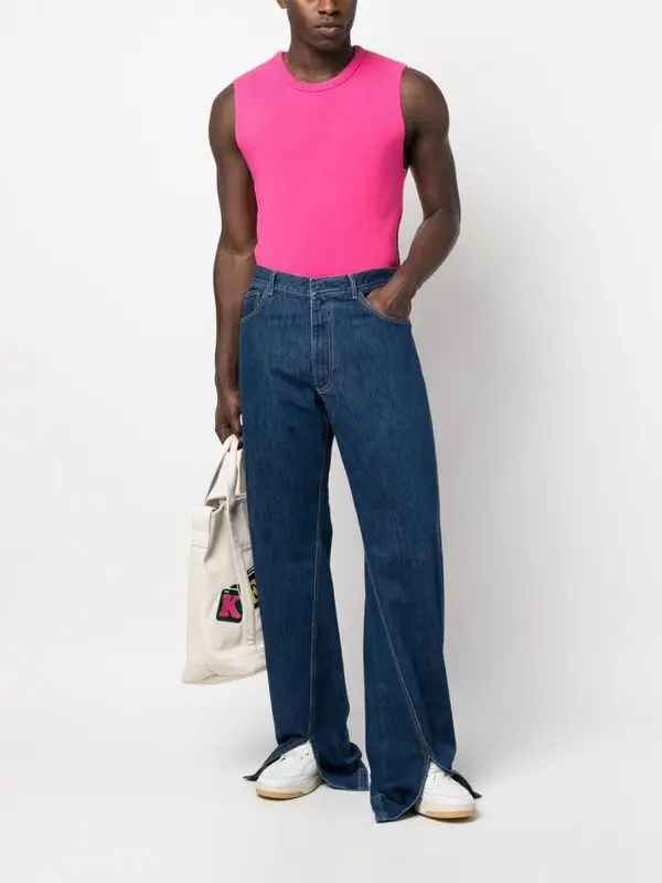 BIANCA SAUNDERS Wide-leg Denim Trousers