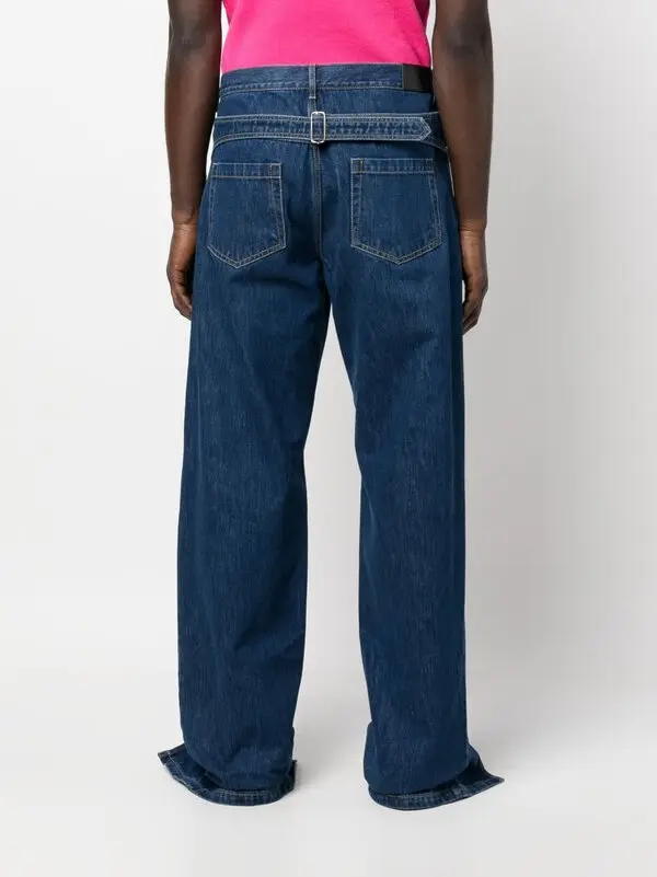 BIANCA SAUNDERS Wide-leg Denim Trousers