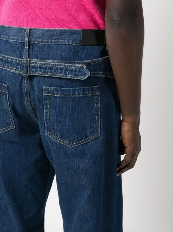 BIANCA SAUNDERS Wide-leg Denim Trousers