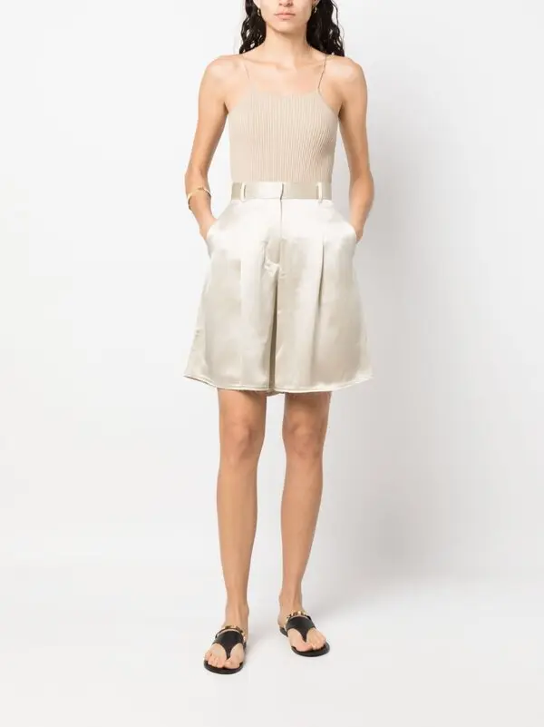 BY MALENE BIRGER High-waist Satin Shorts