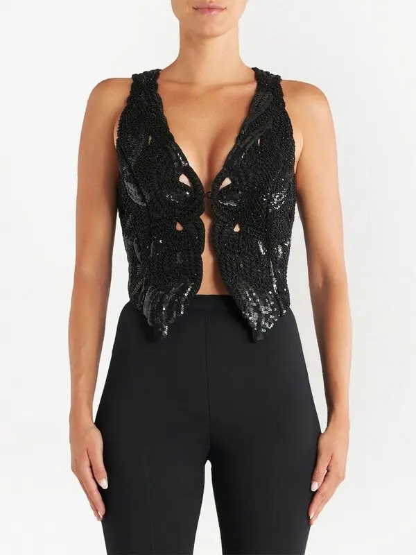 Etro Butterfly Sequin Vest