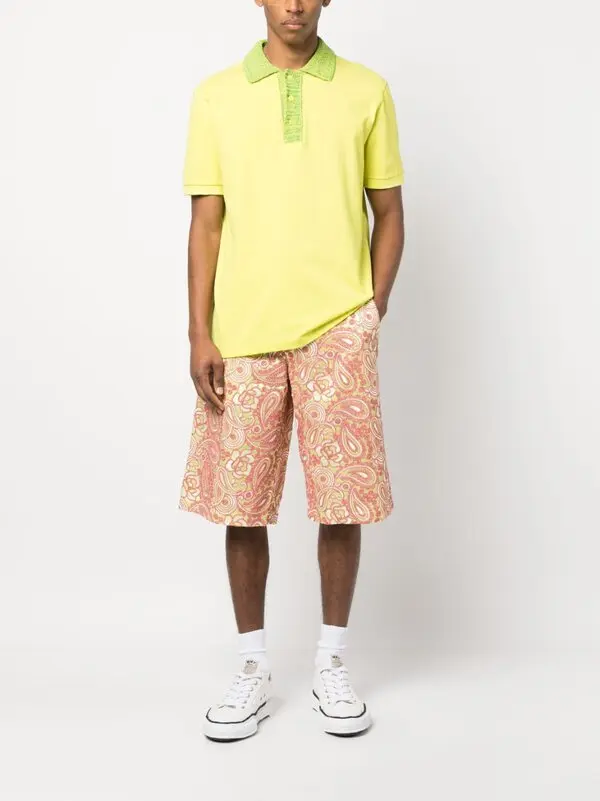 BLUEMARBLE Floral-embroidery Knee-length Shorts - Green