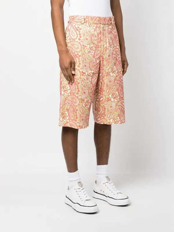 BLUEMARBLE Floral-embroidery Knee-length Shorts - Green
