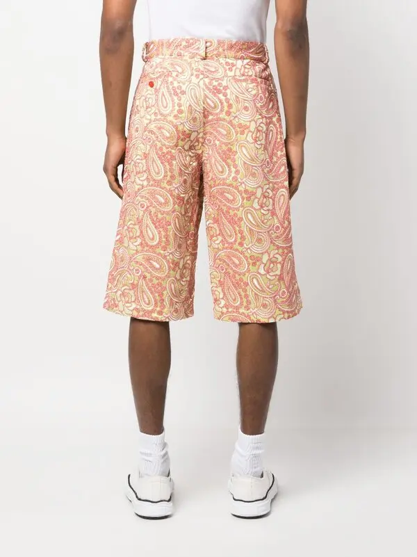 BLUEMARBLE Floral-embroidery Knee-length Shorts - Green
