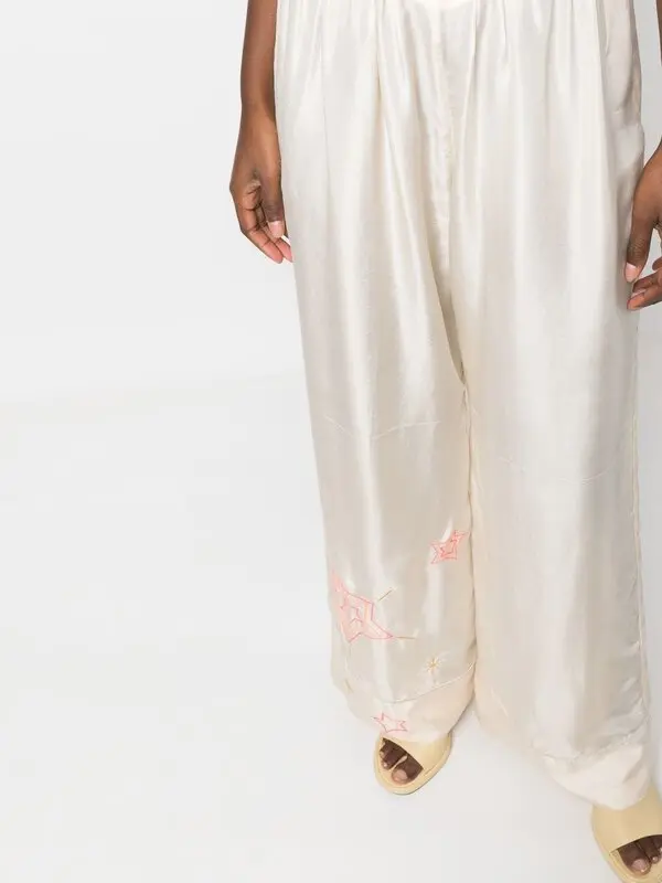 FORTE_FORTE Embroidered Palazzo Pants