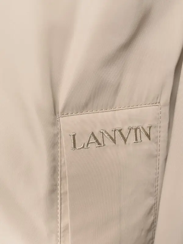 LANVIN Logo-embroidered Shirt Jacket