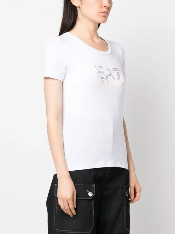 EA7 Rhinestone-embellished T-shirt