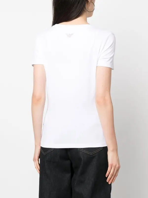 EA7 Rhinestone-embellished T-shirt