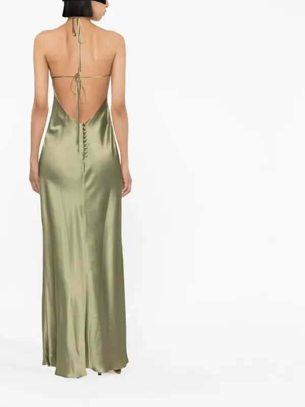 Reformation Jeany Silk Dress In Green - 65% Off | Editorialist