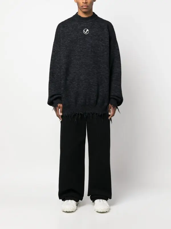 Vetements Embroidered-logo Long-sleeve Sweatshirt
