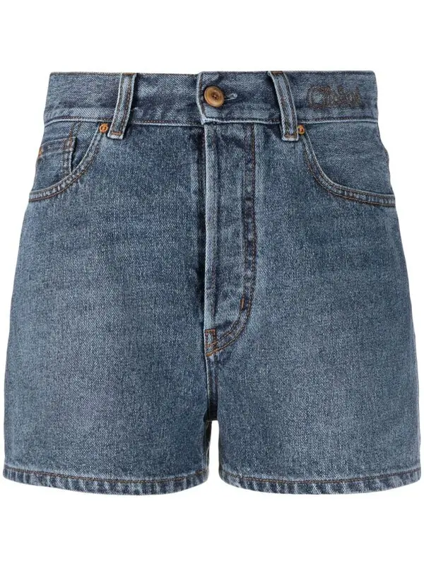 Chloé High-waisted Denim Shorts