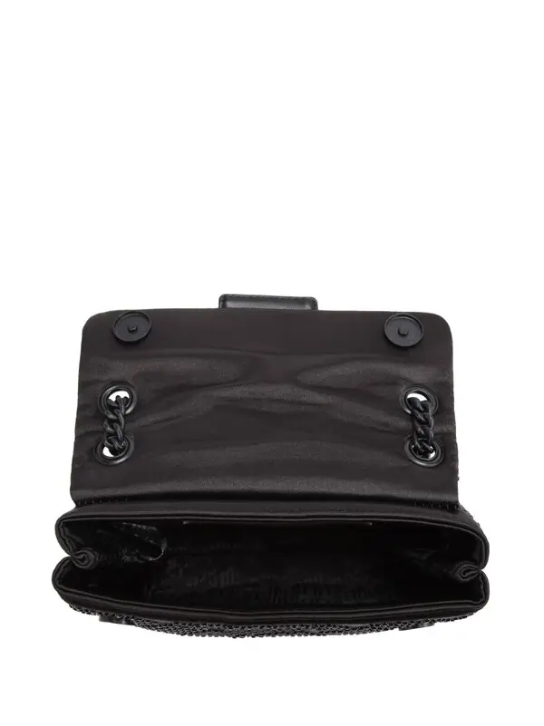Kurt Geiger Crystal-embellished Mini Kensington Bag - Black