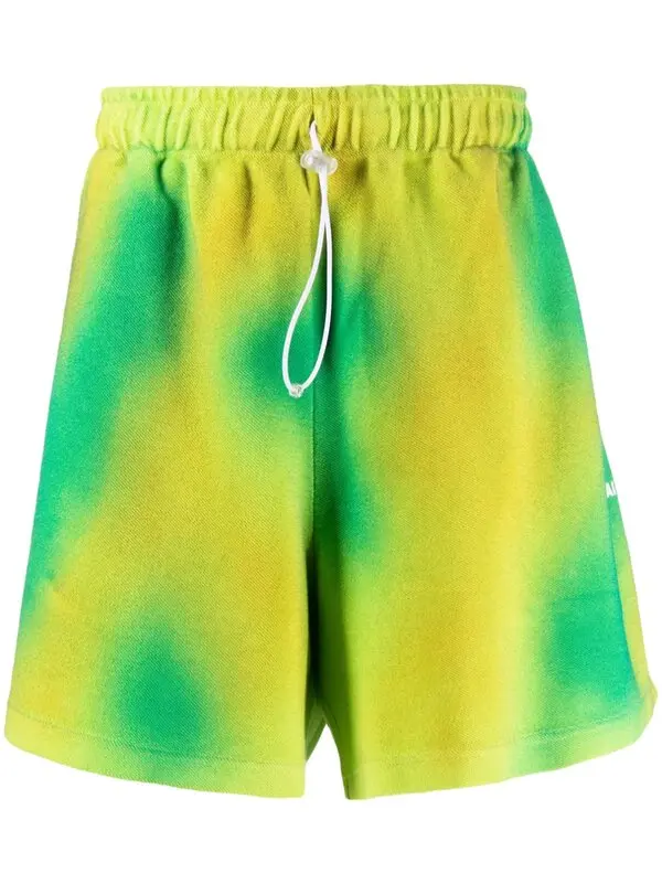 Buy BONSAI Tie-dye Cotton Shorts - Green At 63% Off | Editorialist