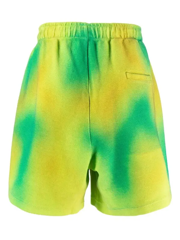 BONSAI Tie-dye Cotton Shorts - Green