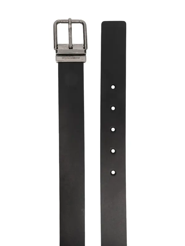 Dolce & Gabbana Leather Metal-buckle Belt