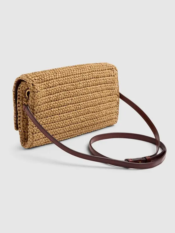 Saint Laurent Kate 99 Raffia Bag W/ Tassel Bag