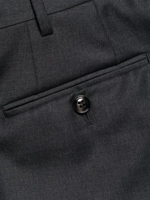 Giorgio Armani Ga Wool Trousers - Charcoal