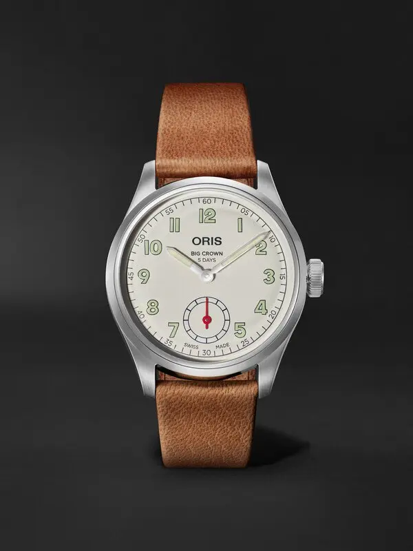 ORIS Wings Of Hope Limited Edition Automatic 40mm Stainless Steel And Leather Strap Watch - White