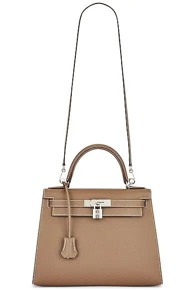 Hermès Epsom Kelly 28 Etoupe Handbag In Taupe