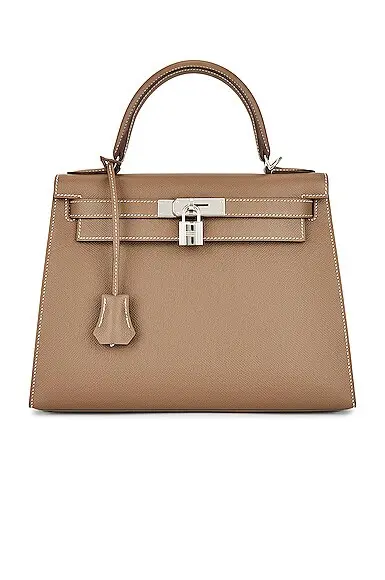 Hermès Epsom Kelly 28 Etoupe Handbag In Taupe