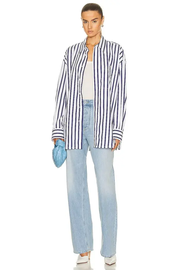 Bottega Veneta Wide Leg Jeans - Light Bleach