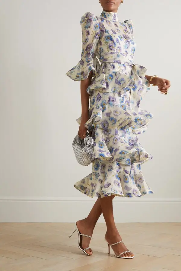 tama corset midi dress zimmermann Glorious Tiff wedding guest ready in the Zimmermann Tama Corset midi. $185  Rent for 4 days hire. #prettiesinthewild