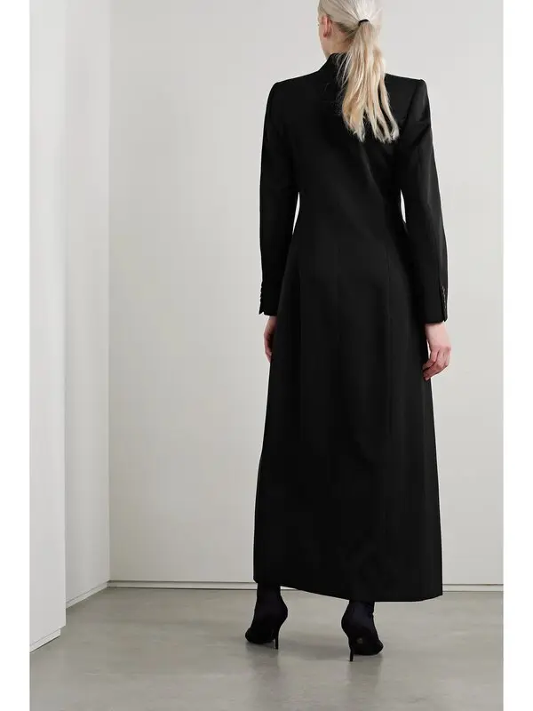 Balenciaga Hourglass Double-breasted Wool-twill Coat