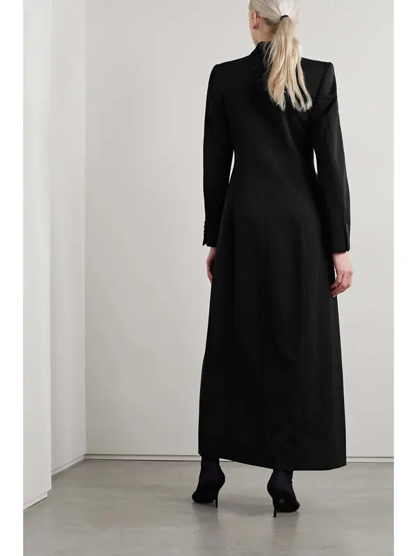 Balenciaga Hourglass Double-breasted Wool-twill Coat