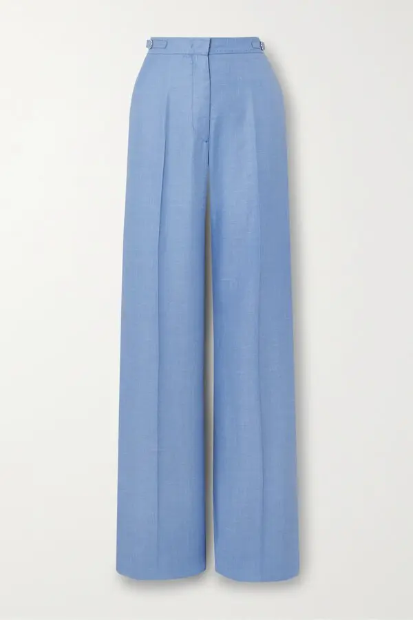 Gabriela Hearst Vesta Straight-leg Pants - Blue