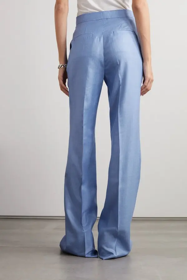 Gabriela Hearst Vesta Straight-leg Pants - Blue