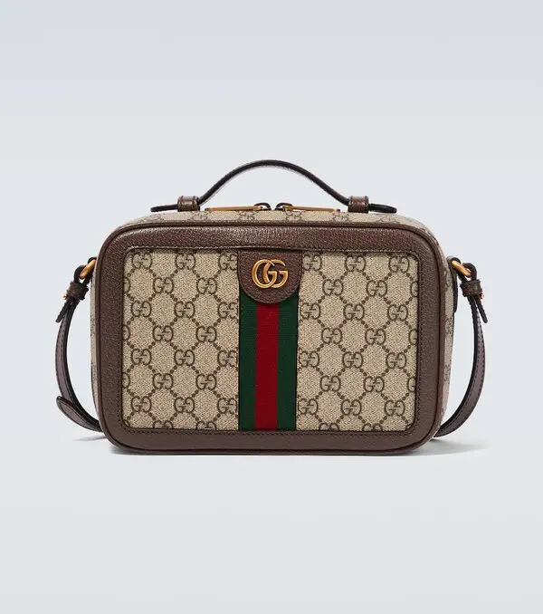 Gucci Ophidia Small Shoulder Bag - Beige