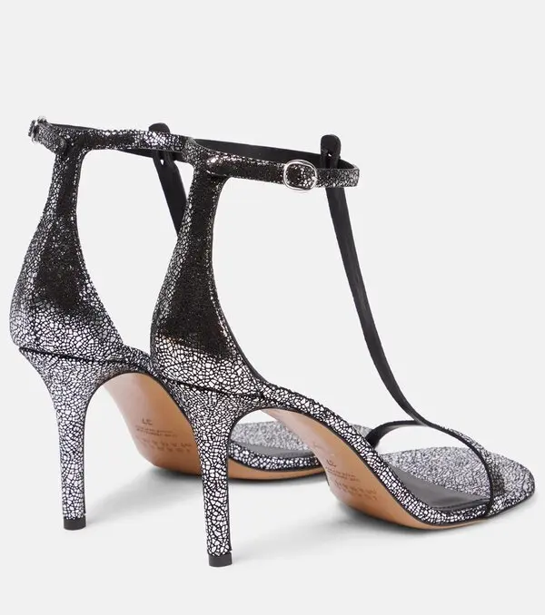 Isabel Marant Étoile Einari Metallic Leather Sandals