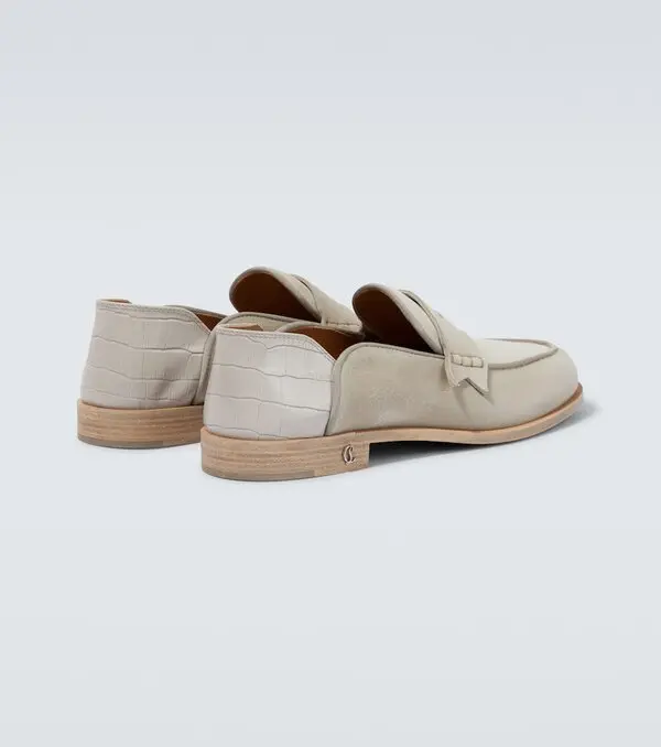 Christian Louboutin Penny No Back Flat Panna Cotta Beige Dress Loafer 43 10 Christian Louboutin Penny No Back Flat Panna Cotta Beige  main image 4