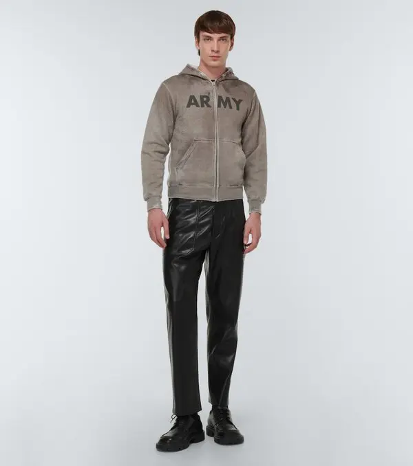 NOTSONORMAL Army Cotton Jersey Hoodie