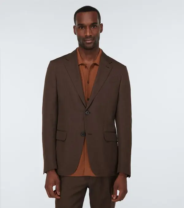 Zegna Wool And Linen Suit