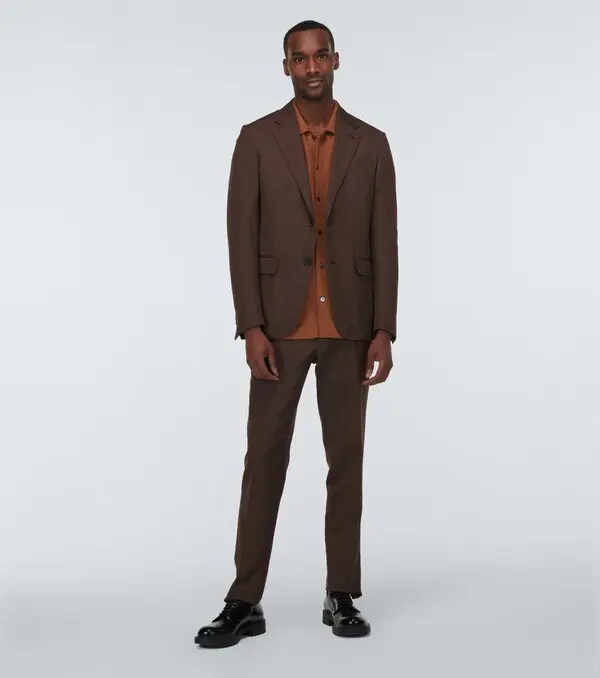 Zegna Wool And Linen Suit