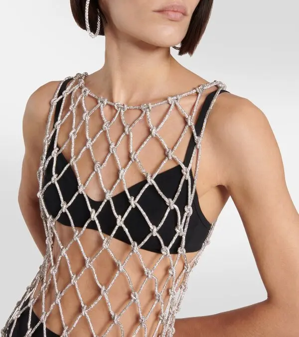 Giuseppe Di Morabito Crystal-embellished Mini Dress