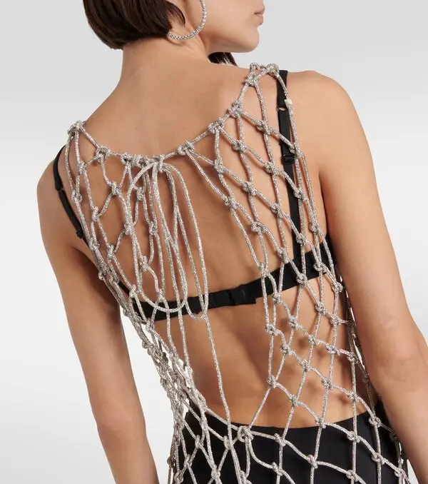 Giuseppe Di Morabito Crystal-embellished Mini Dress