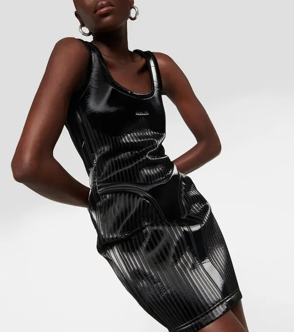 MUGLER Embossed Mini Dress