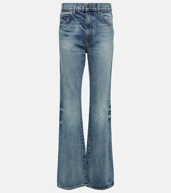 NILI LOTAN Joan High-rise Straight Jeans - Blue
