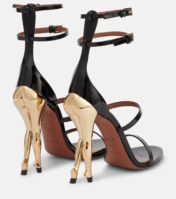 Alaïa Cabaret Patent Leather Sandals